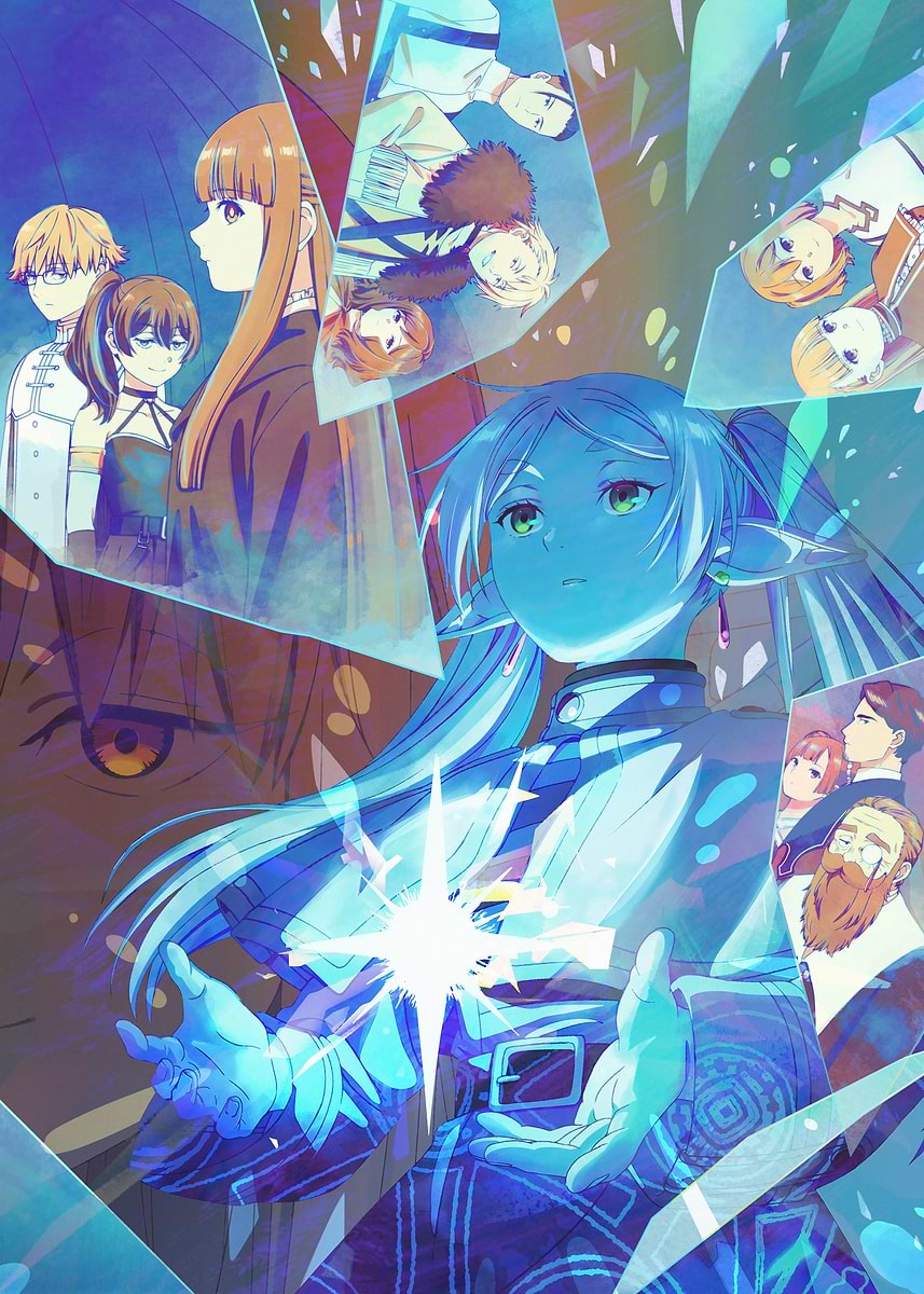 'Frieren Iconic Key Art' Poster, picture, metal print, paint by Frieren ...