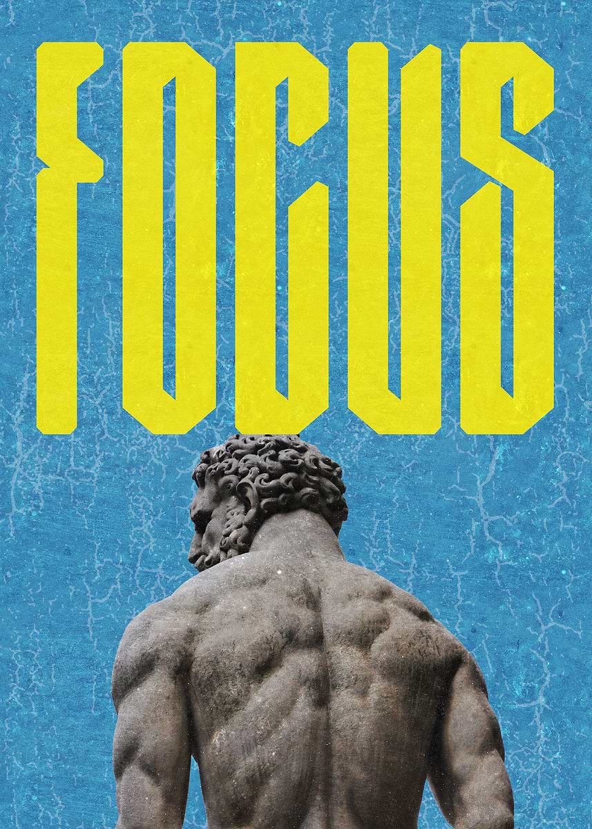 'Focus Motivation Poster' Poster, picture, metal print, paint by ZARIK ...