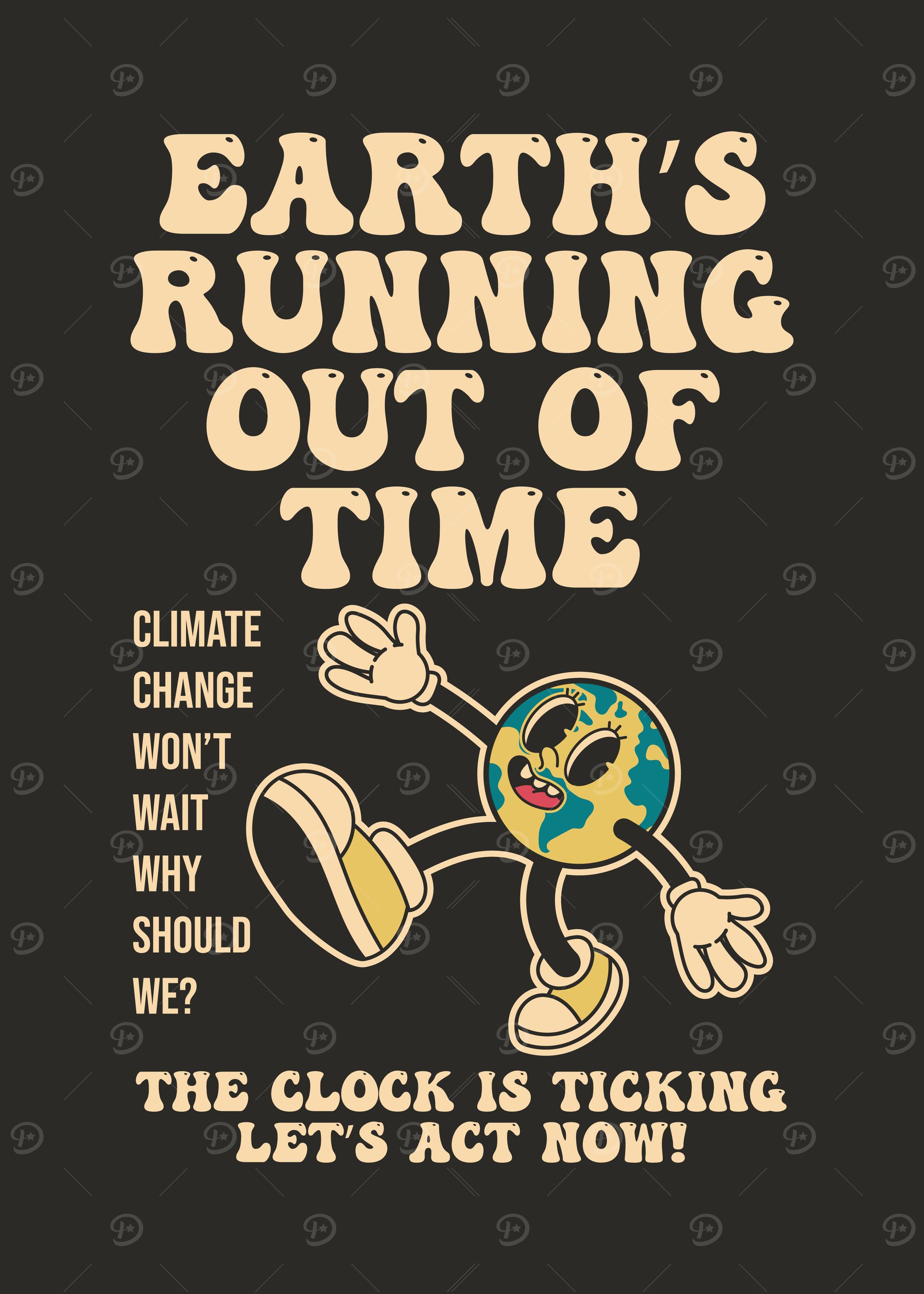 'Earth Running Out of Time' Poster, picture, metal print, paint by ...
