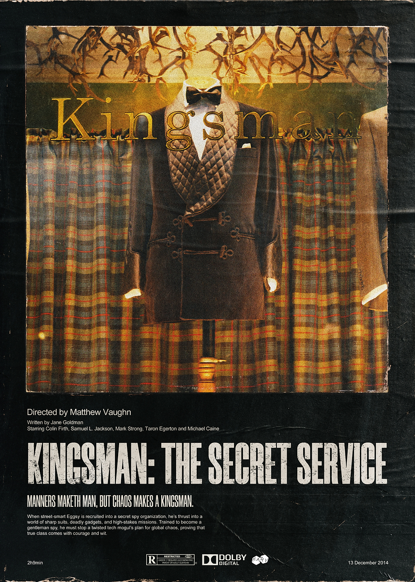 'Kingsman Movie Poster' Poster, picture, metal print, paint by ...