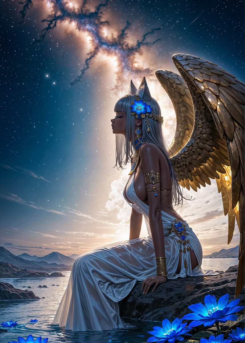 'Cosmic Angel' Poster, picture, metal print, paint by Fresh Yeti ...