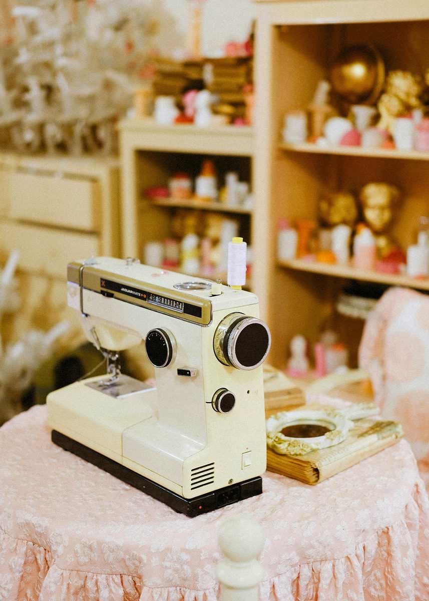 'Vintage Sewing Machine' Poster, picture, metal print, paint by Up cha ...