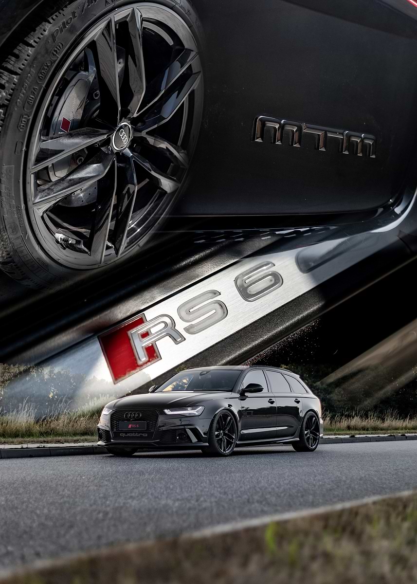 'Audi RS6 Avant' Poster, picture, metal print, paint by jnstrng | Displate