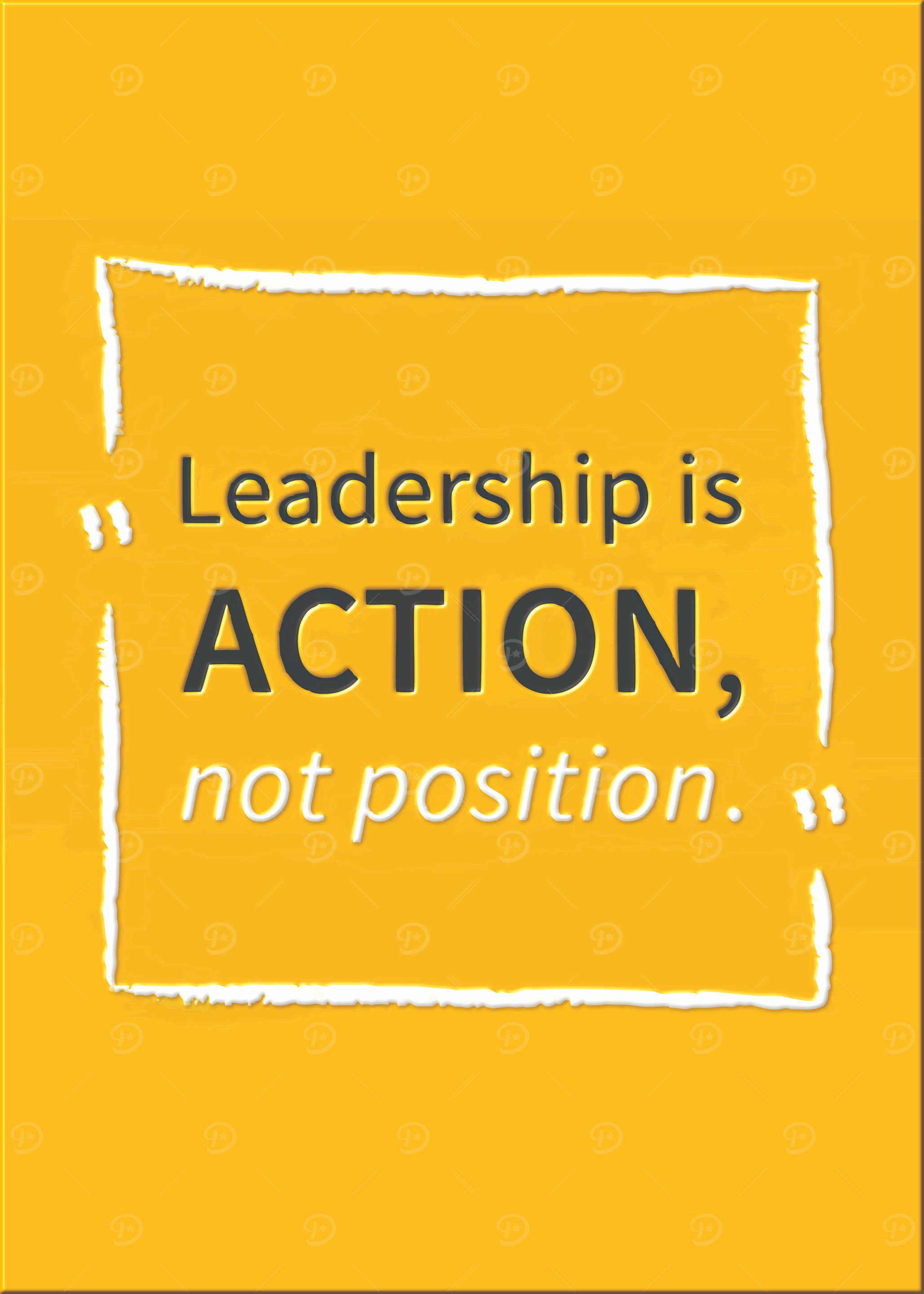 'Leadership Quote Poster' Poster, picture, metal print, paint by Azz ...