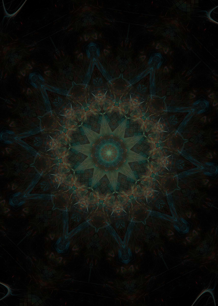 'A Dark Star' Poster, picture, metal print, paint by SoleiaFlur | Displate