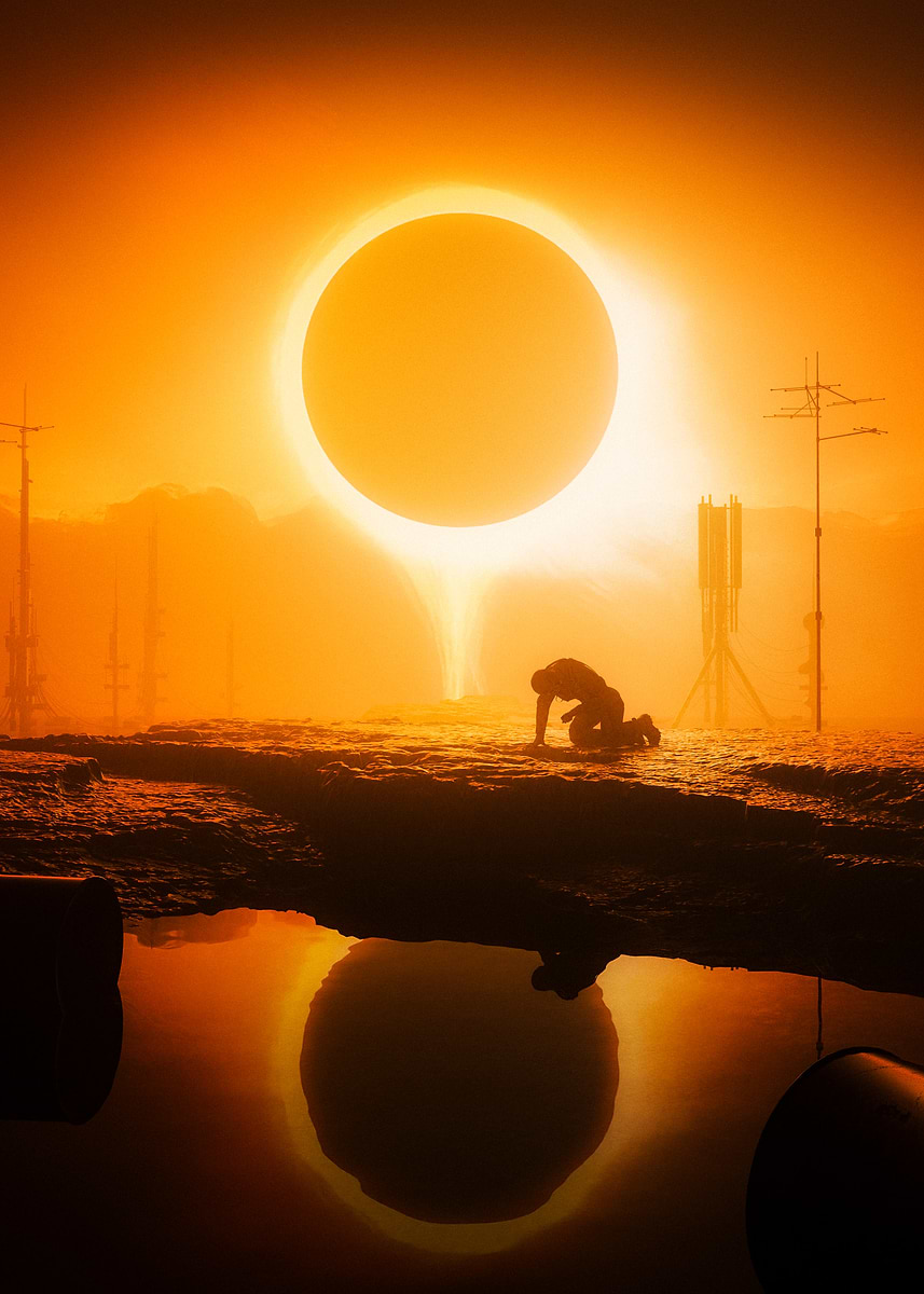 'Eclipse ' Poster, picture, metal print, paint by osamavisuals | Displate