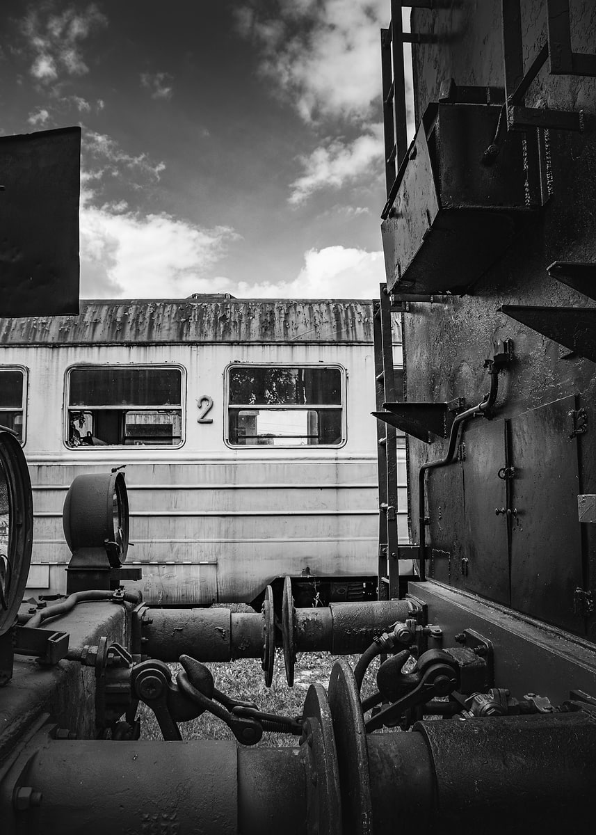 'Vintage Train Coupling' Poster, picture, metal print, paint by ...