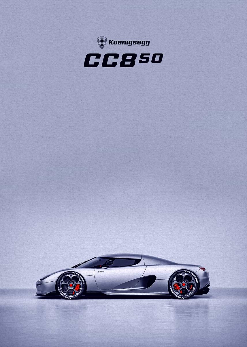 'Koenigsegg CC850 Sports Car' Poster, picture, metal print, paint by ...