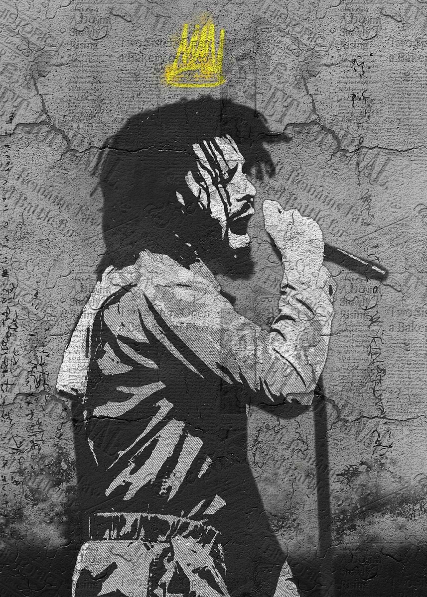 'J. Cole Graffiti Art' Poster, picture, metal print, paint by Brexmore ...