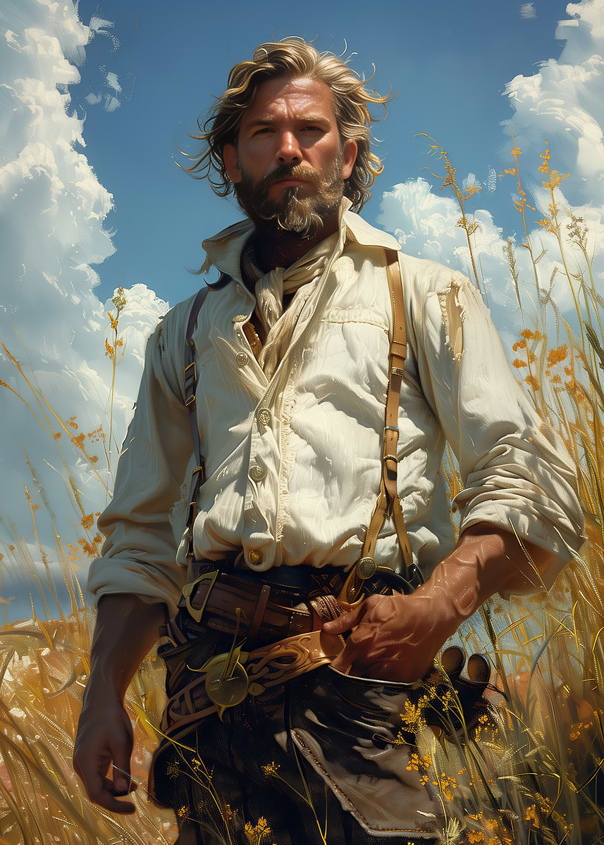 'Wild West Cowboy' Poster, picture, metal print, paint by Charisma ...