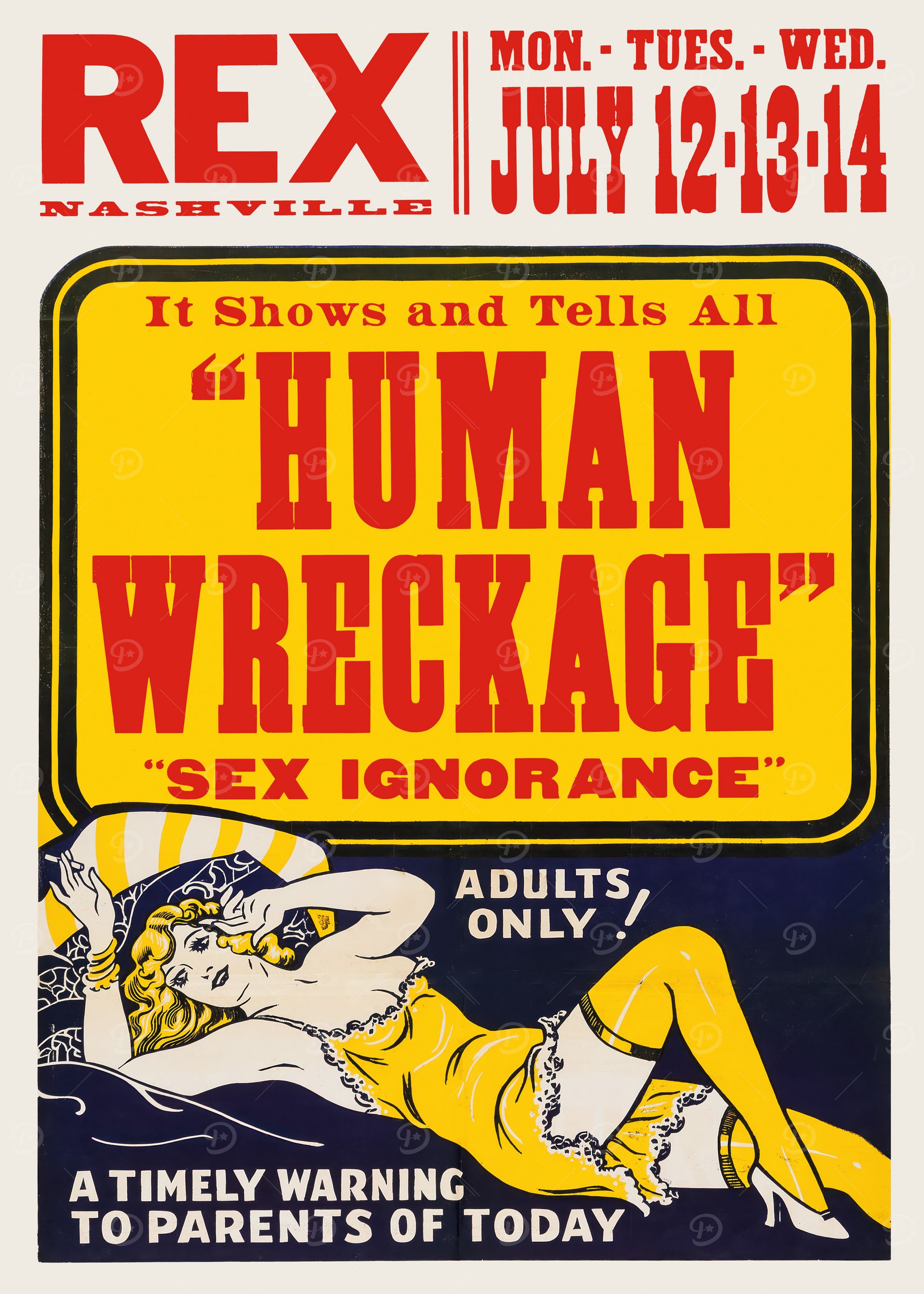 'Human Wreckage Movie Poster' Poster, picture, metal print, paint by ...
