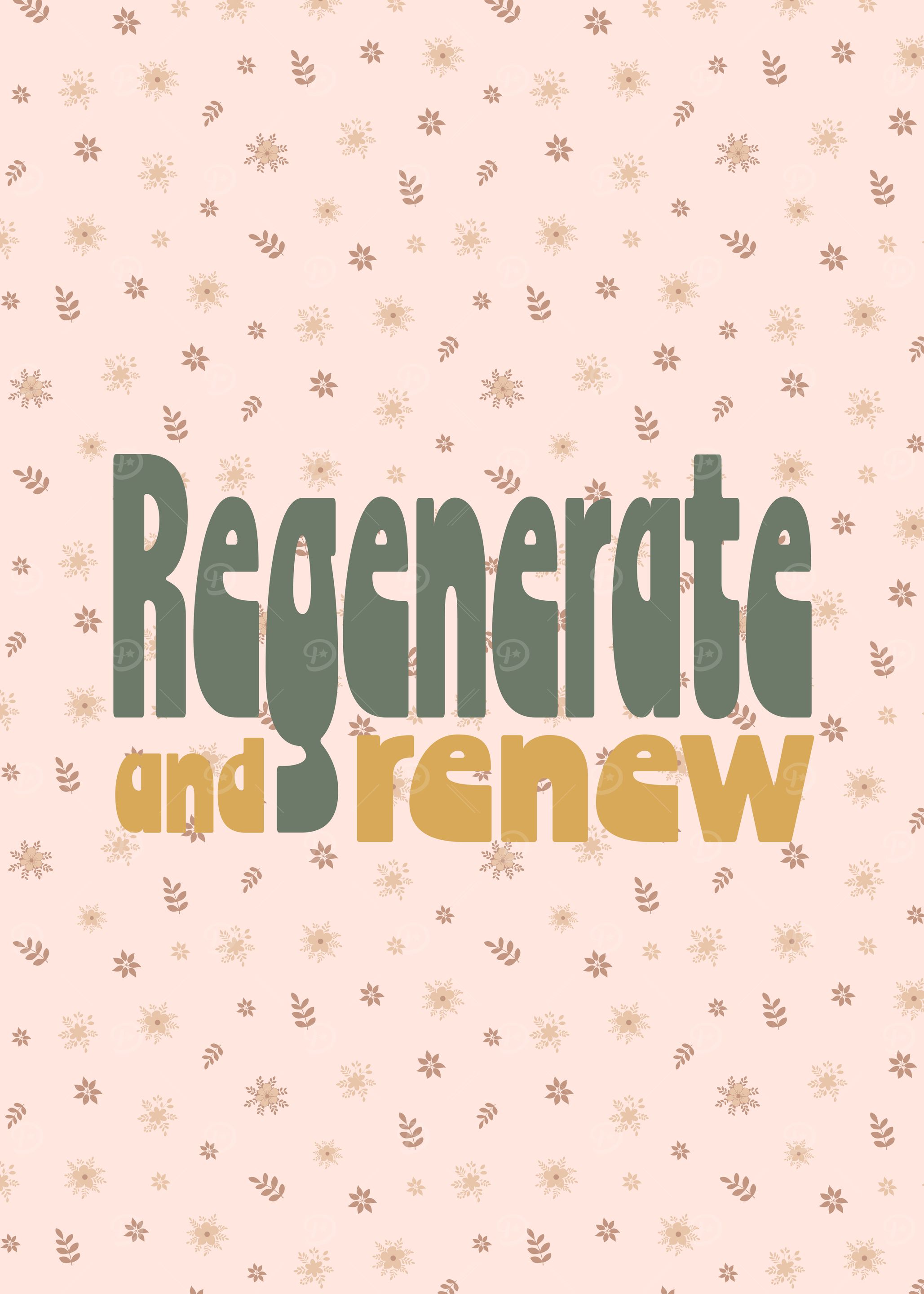 'Regenerate and Renew' Poster, picture, metal print, paint by Blue ...