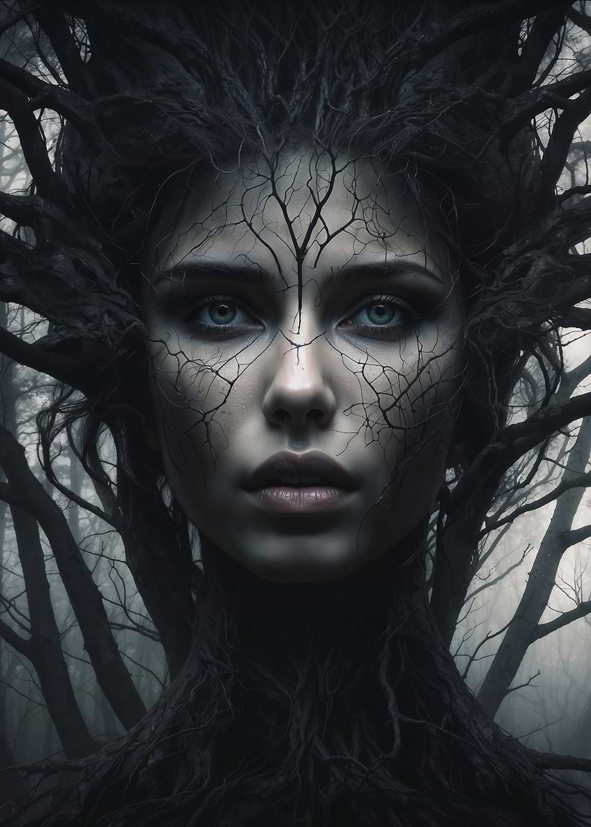 'Majestic Forest Nymph ' Poster, picture, metal print, paint by ...