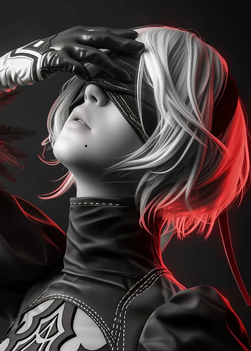 '2B Nier Automata' Poster, picture, metal print, paint by thepapi ...