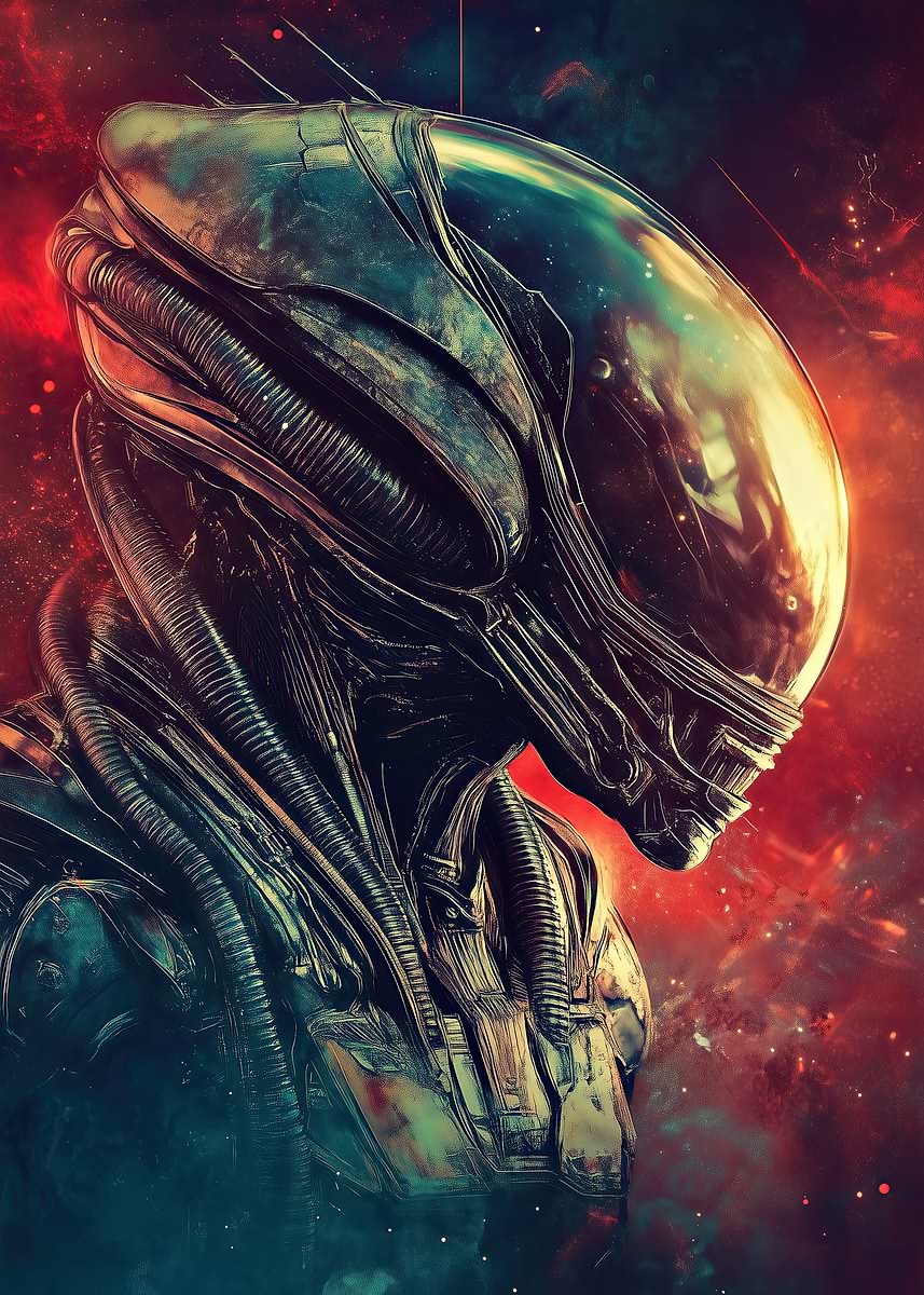 'Alien Creature Portrait' Poster, picture, metal print, paint by Jumis ...