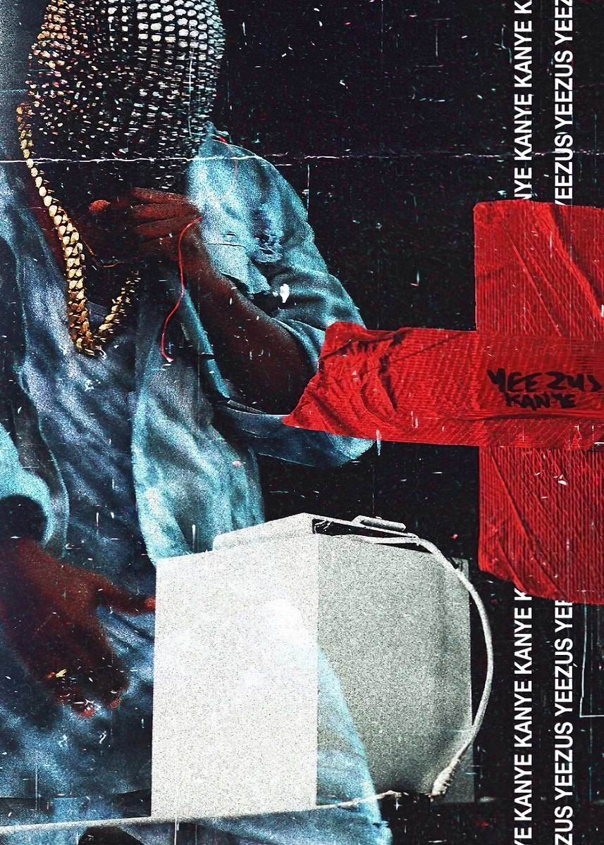 'Kanye West Yeezus Album Cover' Poster, picture, metal print, paint by ...