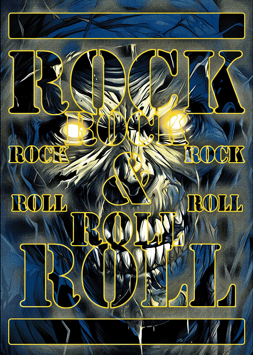 'Rock & Roll Monster' Poster, picture, metal print, paint by Luciano ...