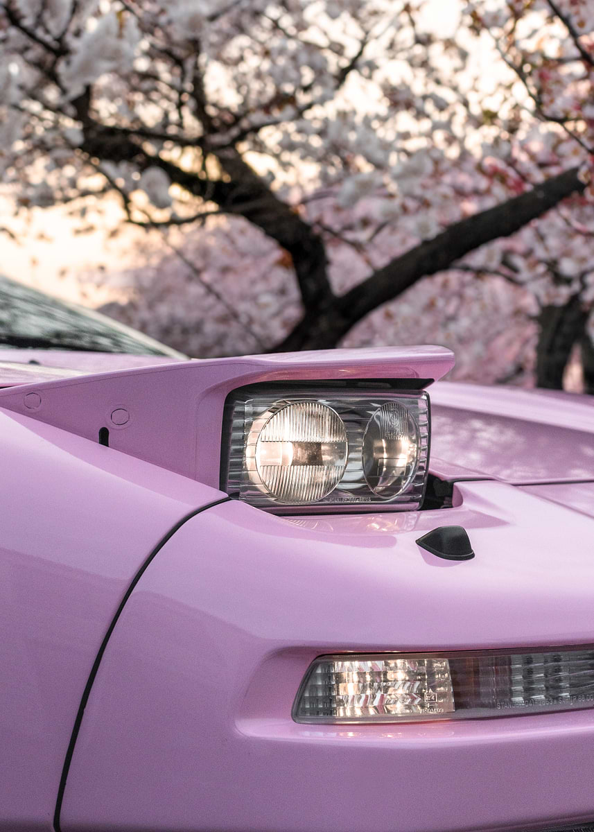 'Pink Honda NSX' Poster, picture, metal print, paint by G SHOT | Displate