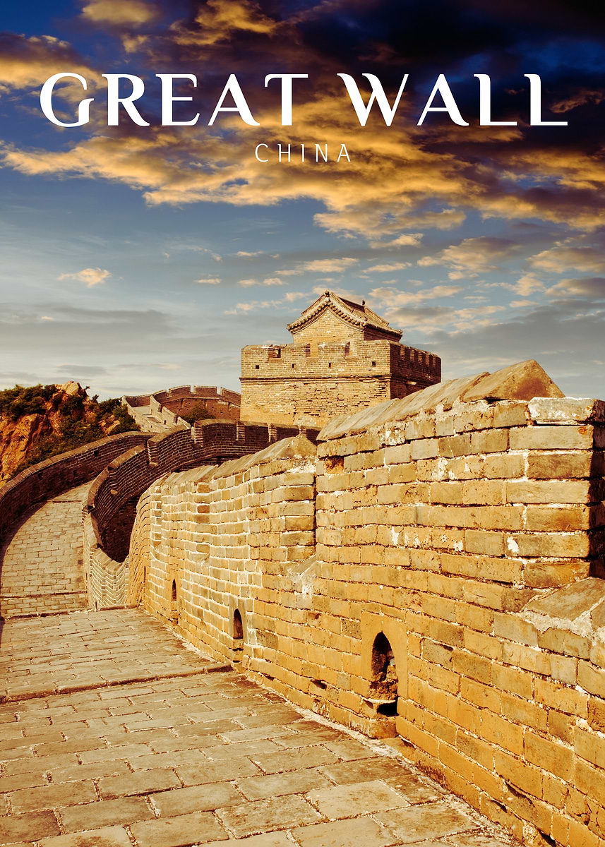 'Great Wall of China' Poster, picture, metal print, paint by ENZOKEN ...