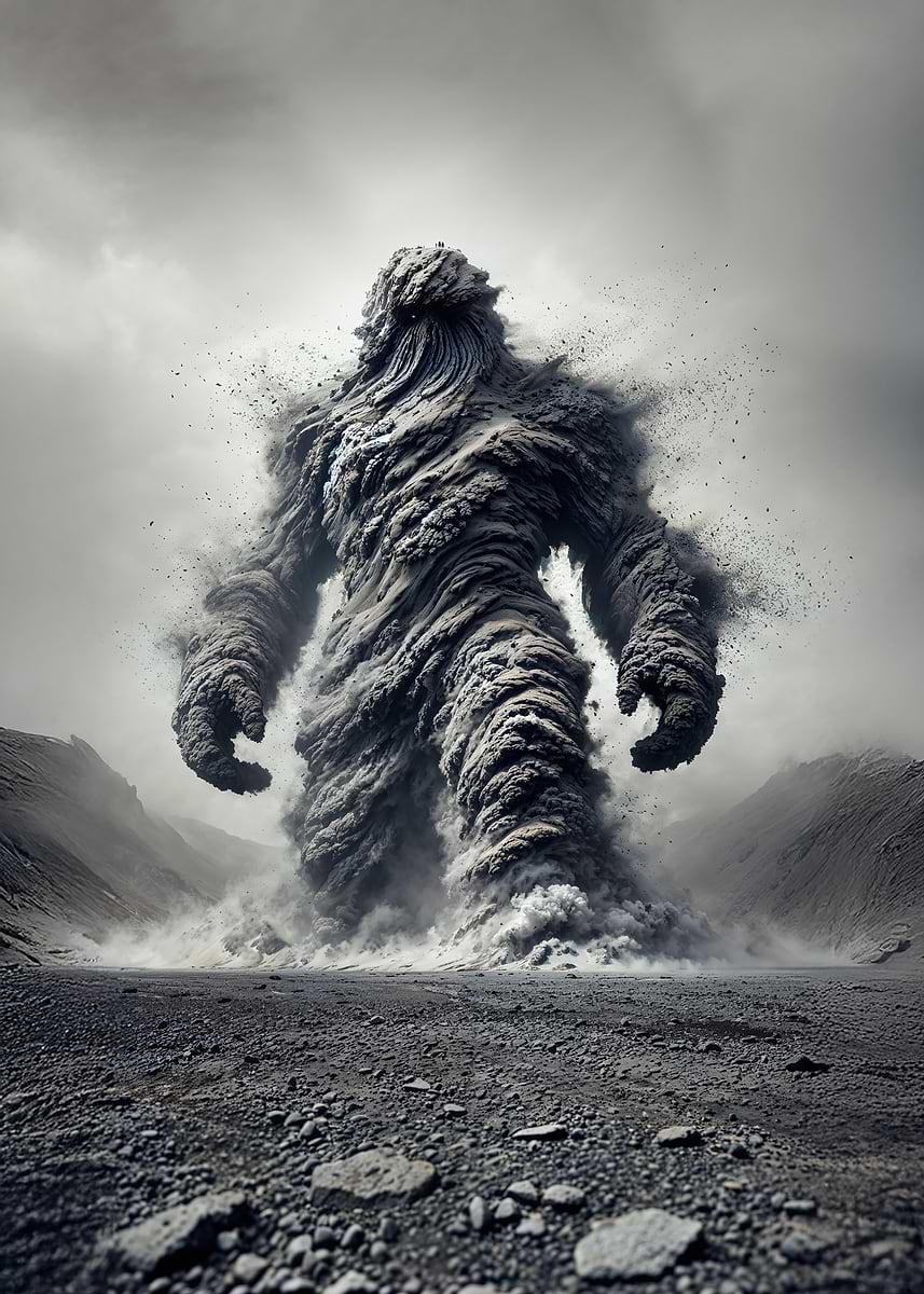 'Dust Giant' Poster, picture, metal print, paint by shakes | Displate