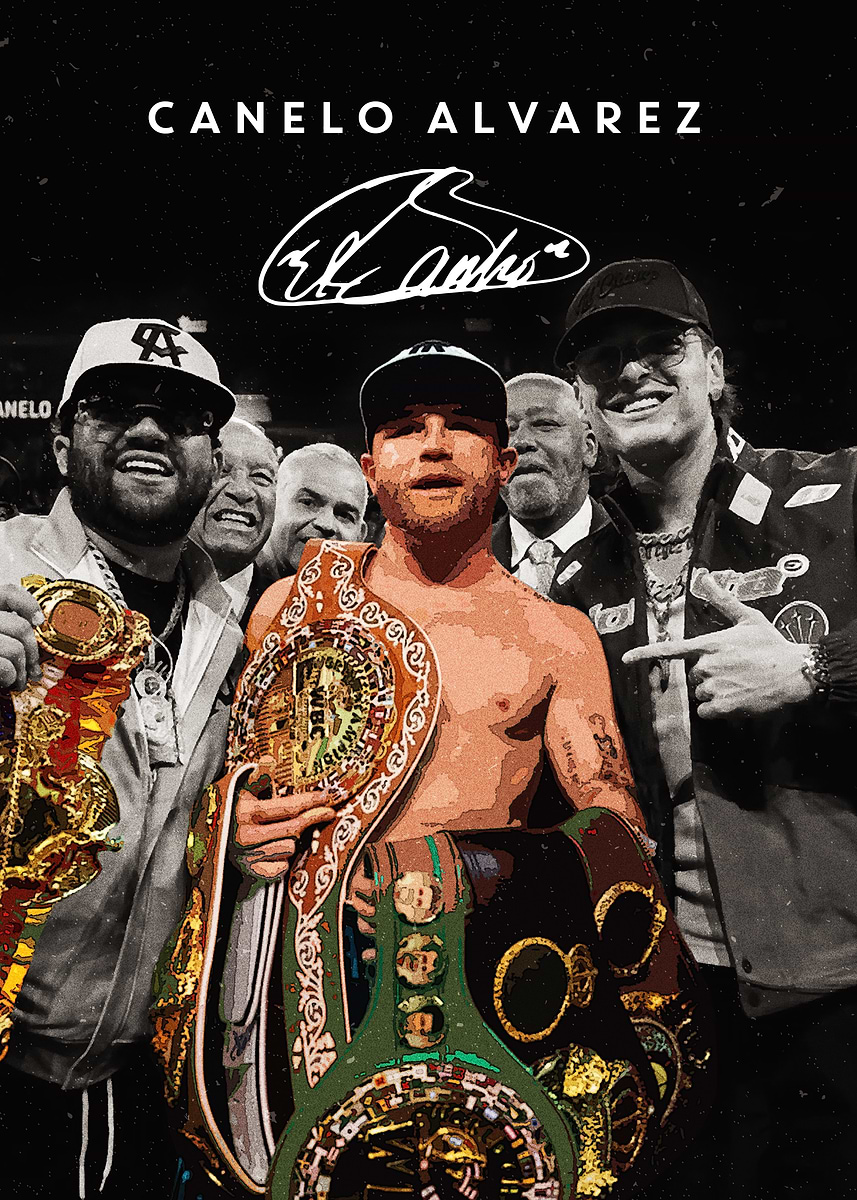 'Canelo Alvarez' Poster, picture, metal print, paint by Tina Sophia ...