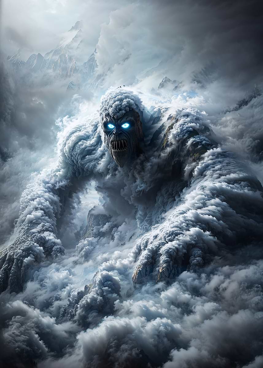 'Cloud Giant Monster' Poster, picture, metal print, paint by shakes ...