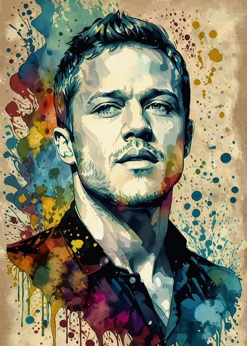'Dan Reynolds Watercolor' Poster, picture, metal print, paint by ...