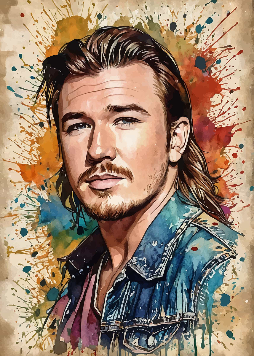 'Morgan Wallen' Poster, picture, metal print, paint by DUMBROS | Displate