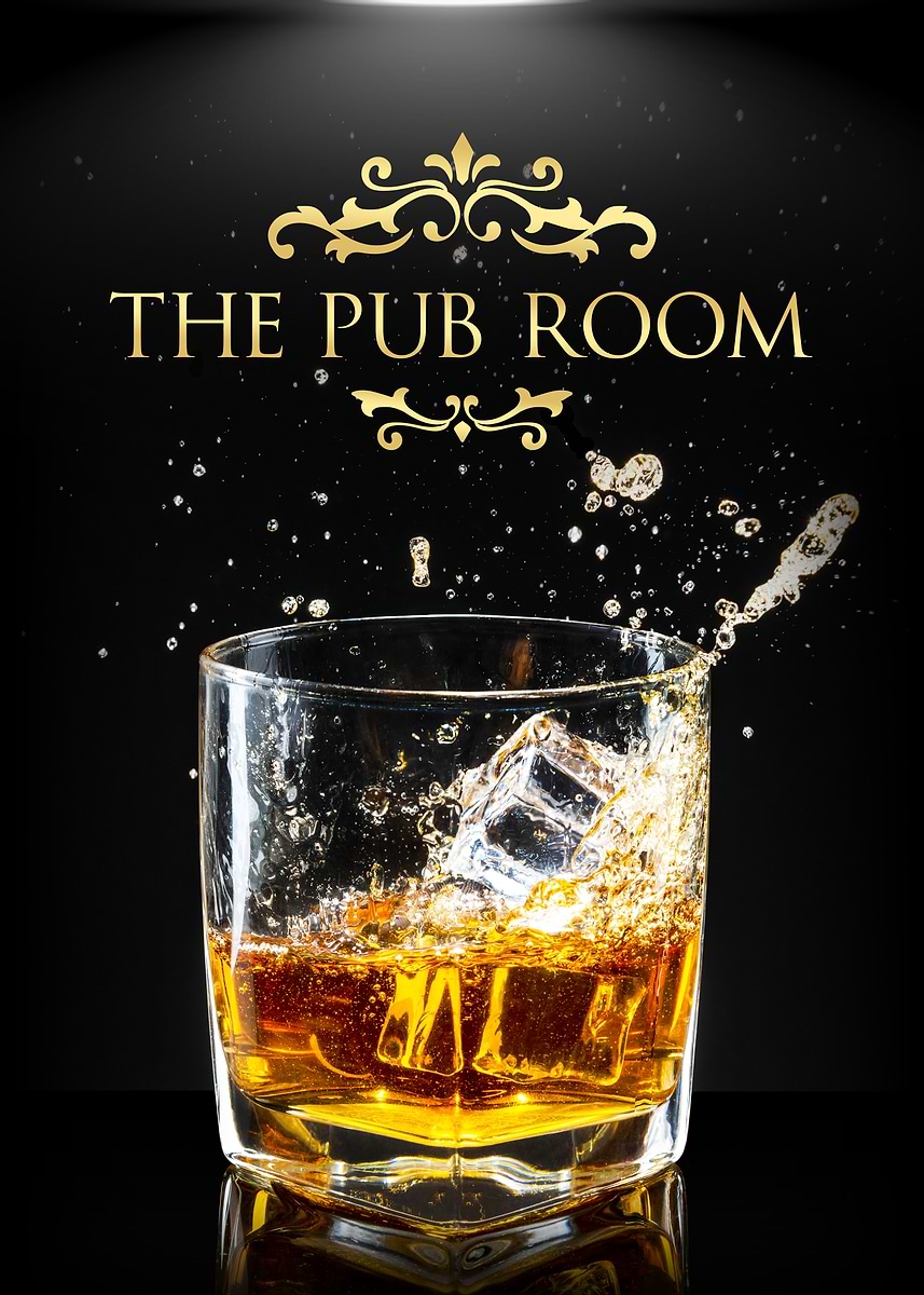 'The Pub Room Sign' Poster, picture, metal print, paint by ...