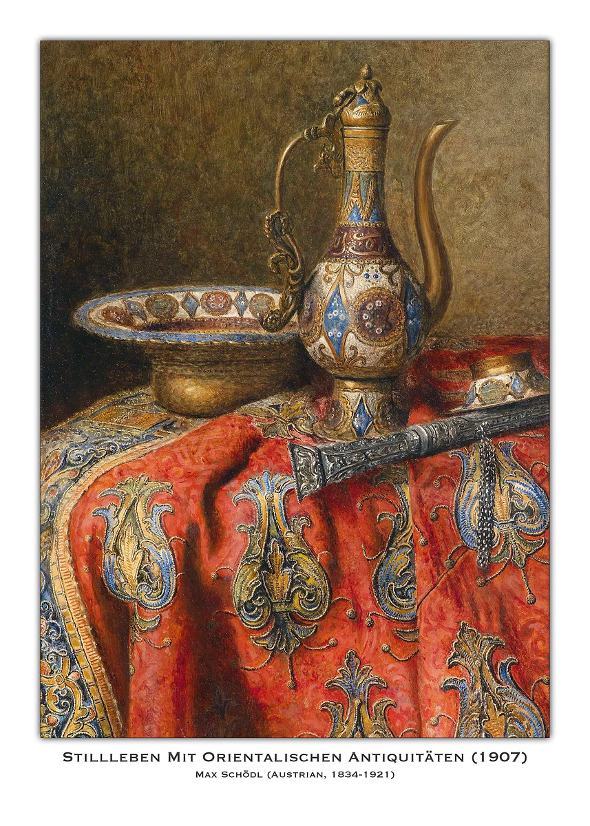 'Oriental Still Life Painting' Poster, picture, metal print, paint by ...