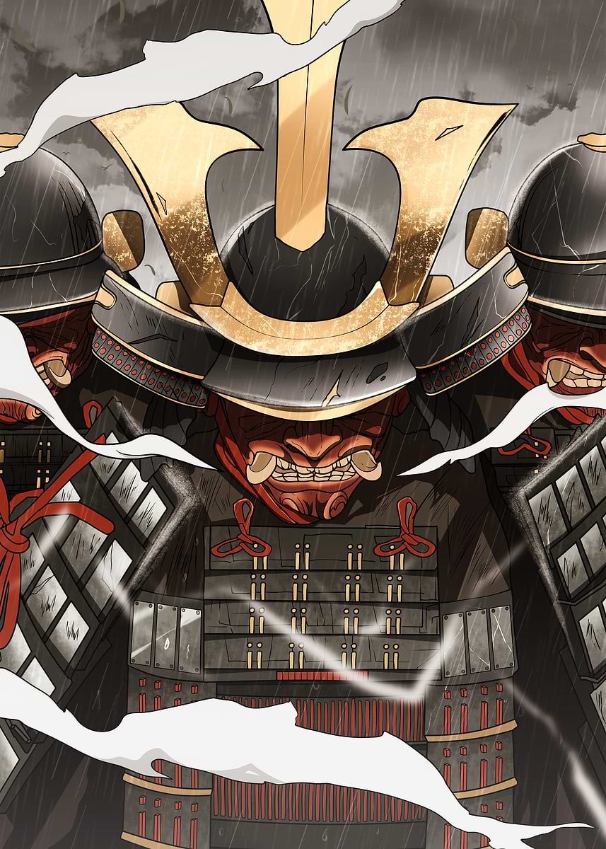 'Samurai Warrior Art Print' Poster, picture, metal print, paint by Hiro ...