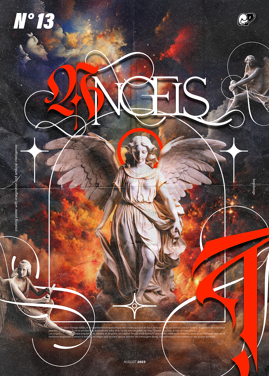 ''Angels' n°13' Poster, picture, metal print, paint by Gabriel ...
