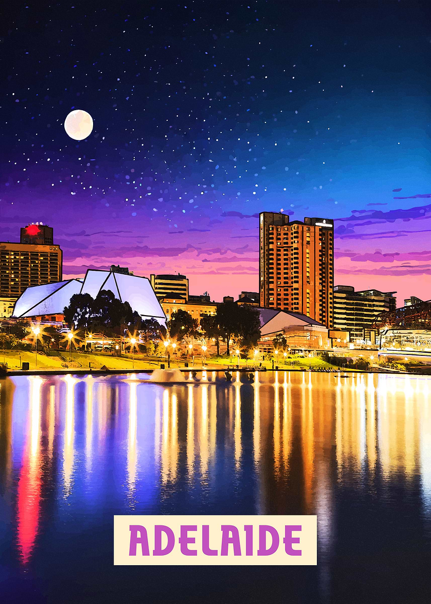 'Adelaide' Poster, picture, metal print, paint by Bo Kev | Displate