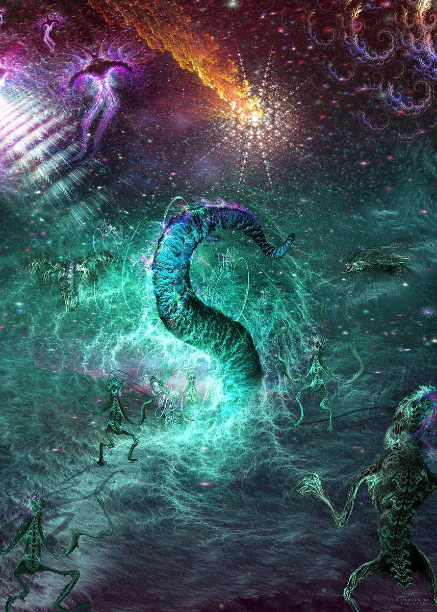 'Children of the Warp' Poster, picture, metal print, paint by Art of ...