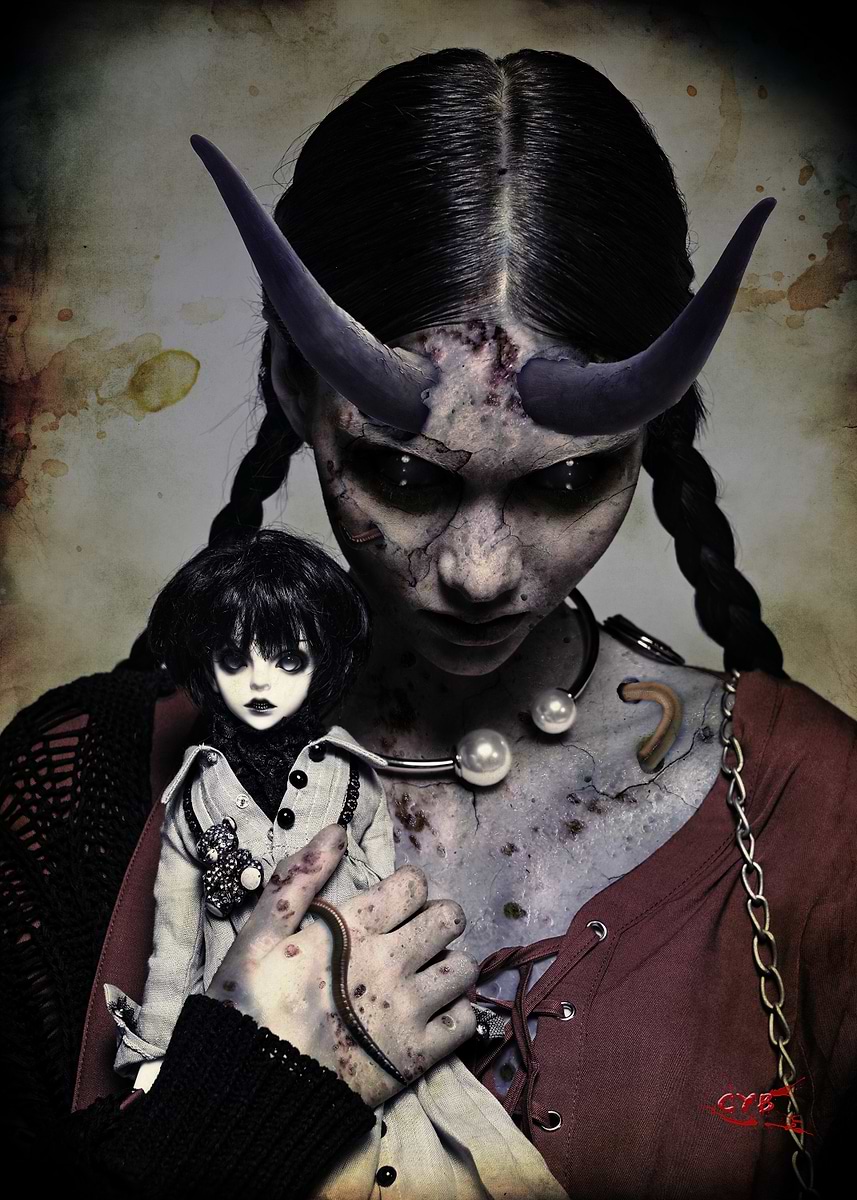 'Infernal Doll Keeper' Poster, picture, metal print, paint by AccesCyb ...