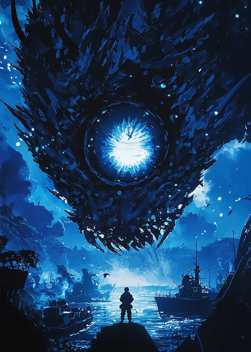'Giant Eye in the Sky' Poster, picture, metal print, paint by Mai ...