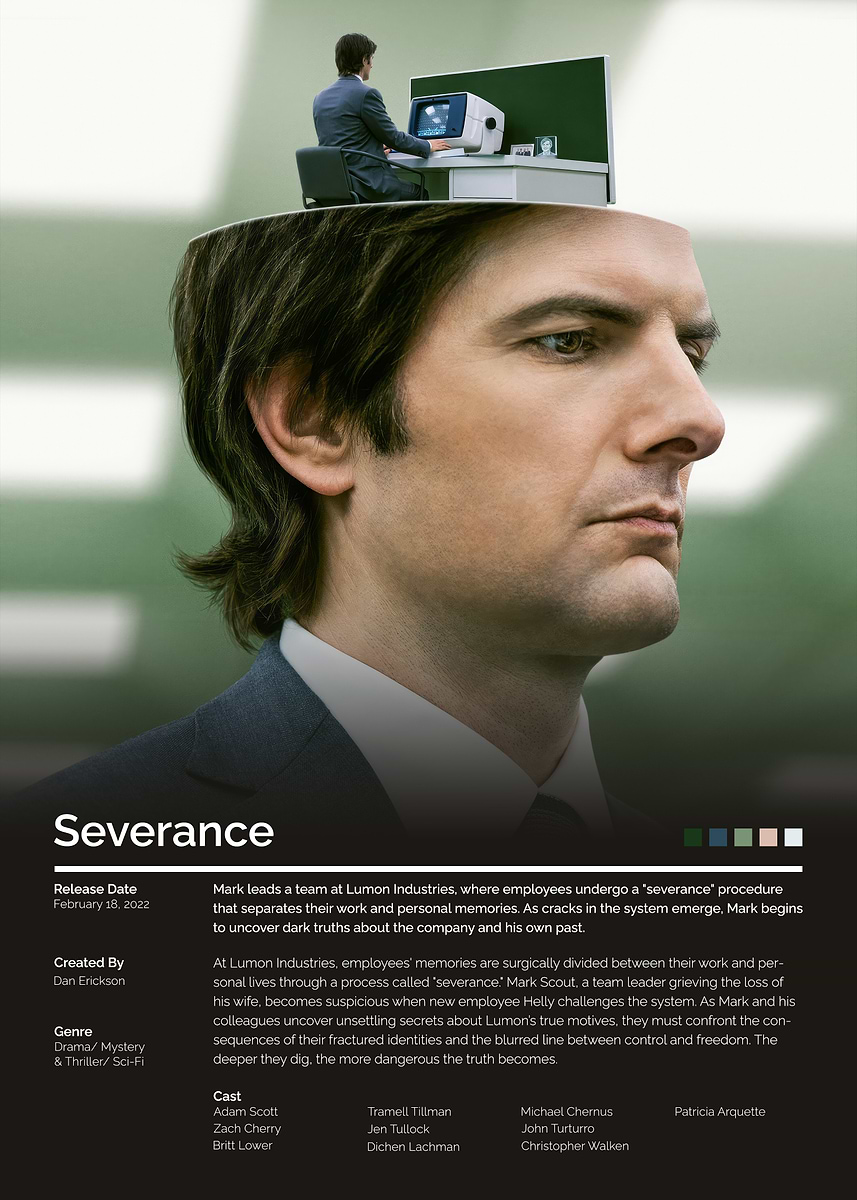 'Severance TV Show Poster' Poster, picture, metal print, paint by Five ...