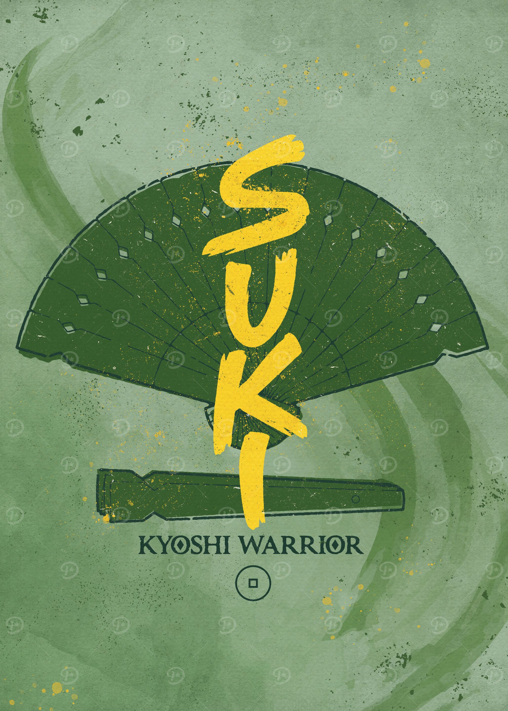 'Kyoshi Warrior' Poster, picture, metal print, paint by Avatar: The ...