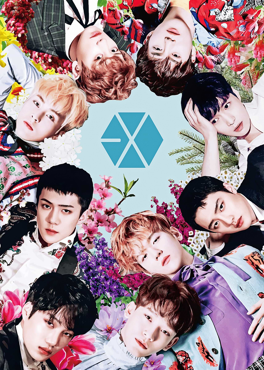 'EXO' Poster, picture, metal print, paint by Micho Abstract | Displate