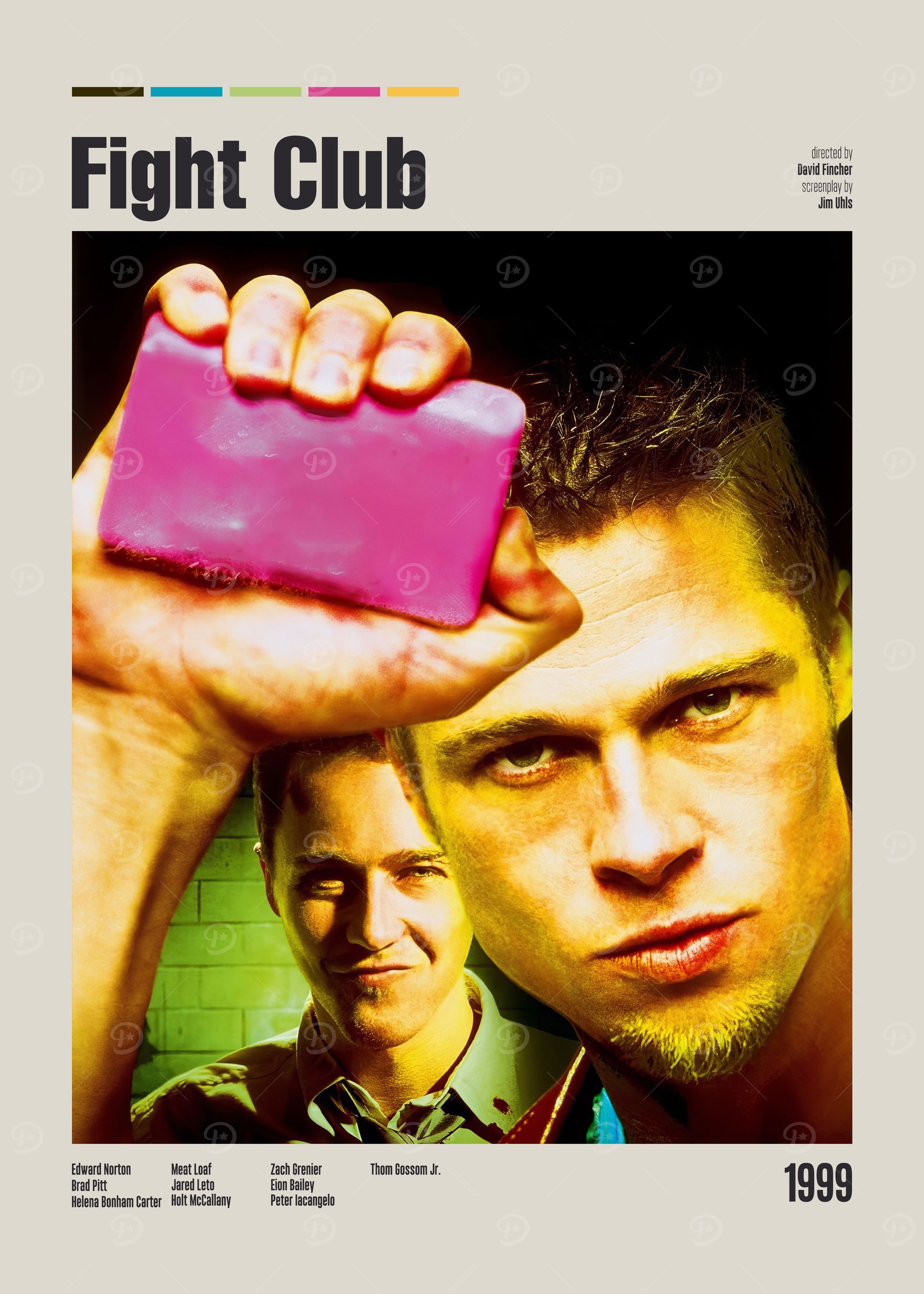 'Fight Club Movie Poster' Poster, picture, metal print, paint by Five ...