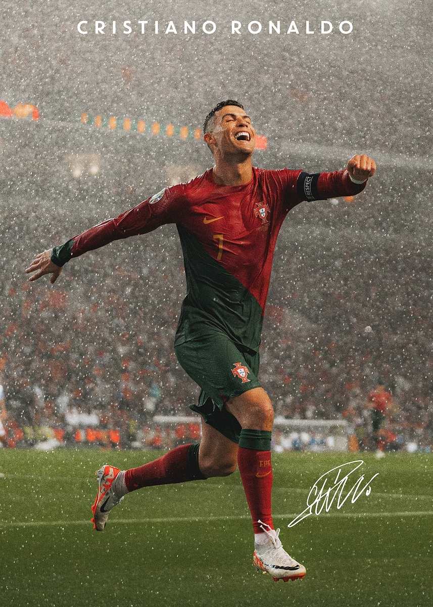 'Cristiano Ronaldo' Poster, picture, metal print, paint by Brian John ...