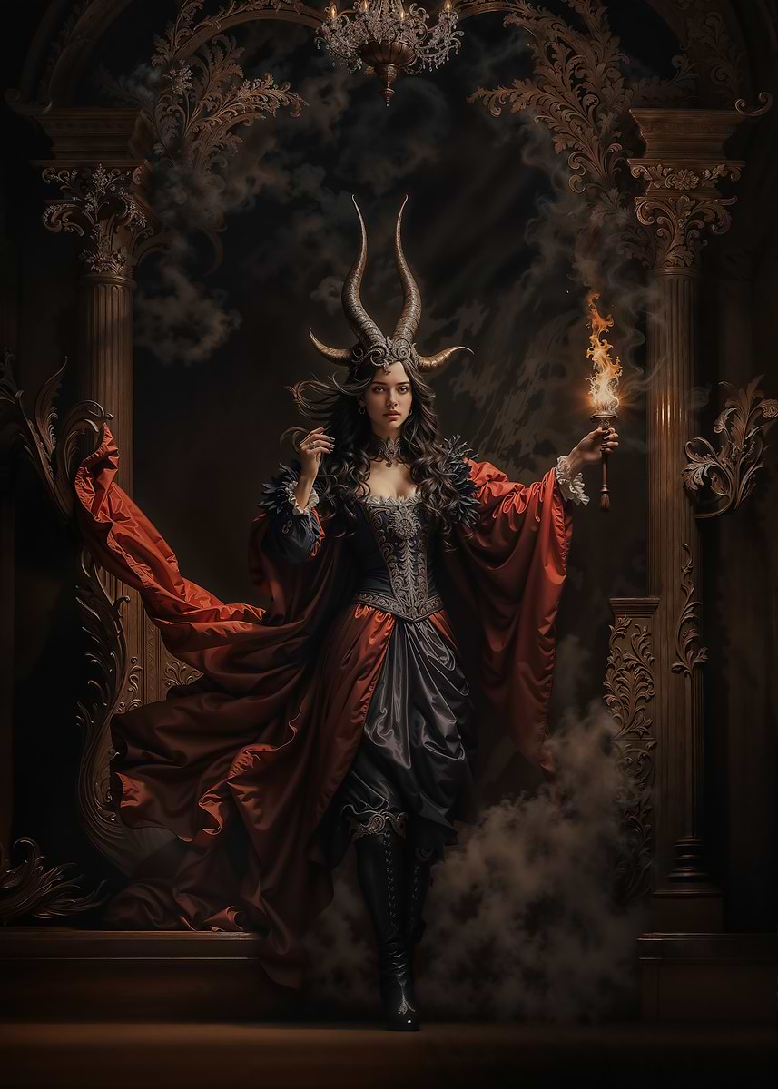 'Dark Fantasy Lilith' Poster, picture, metal print, paint by Alice ...