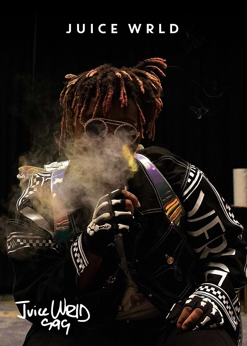 'Juice Wrld' Poster, picture, metal print, paint by KI RU | Displate