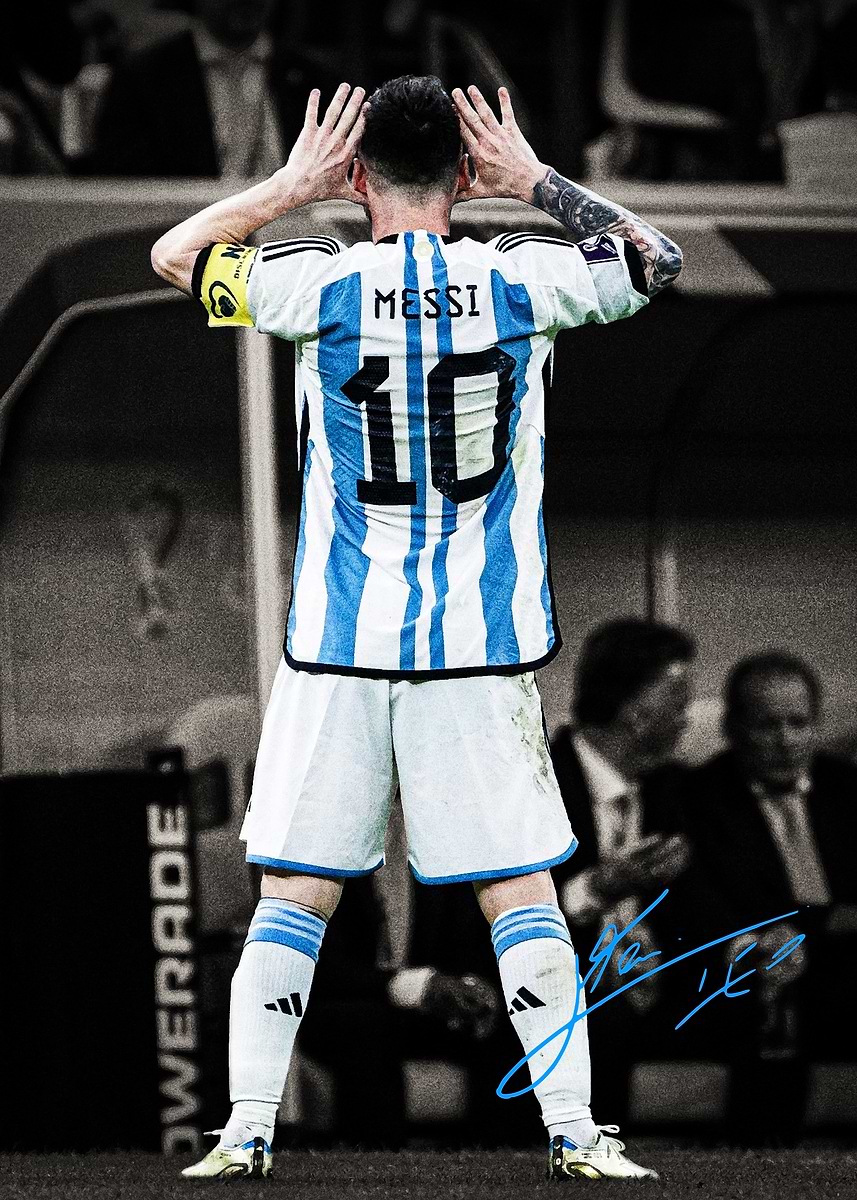 'Lionel Messi' Poster, picture, metal print, paint by Brian John | Displate