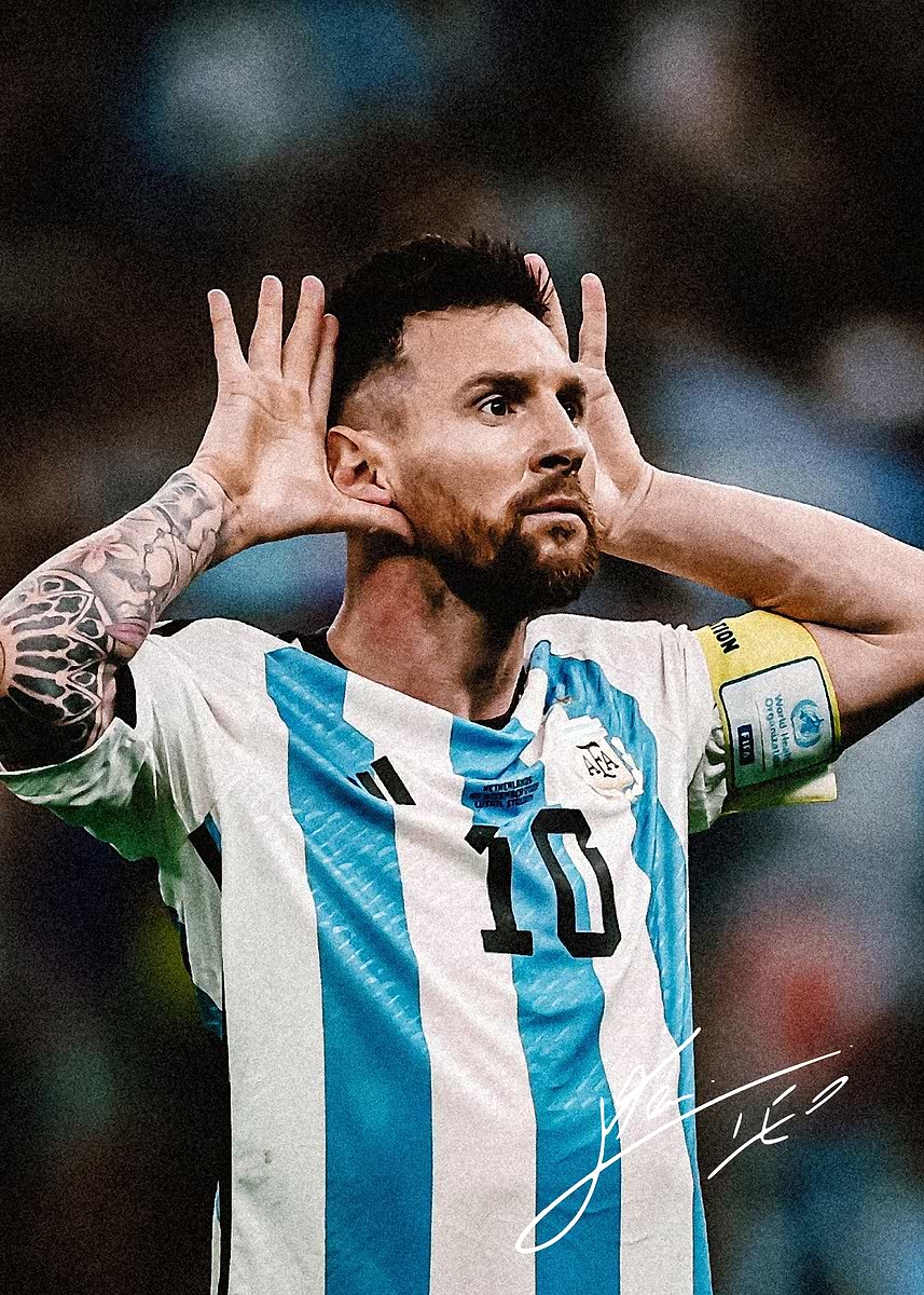 'Lionel Messi' Poster, picture, metal print, paint by Brian John | Displate