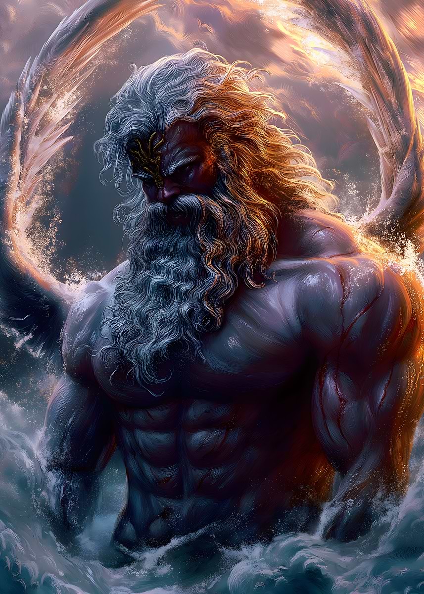 'Boreas God of the north wind' Poster, picture, metal print, paint by ...