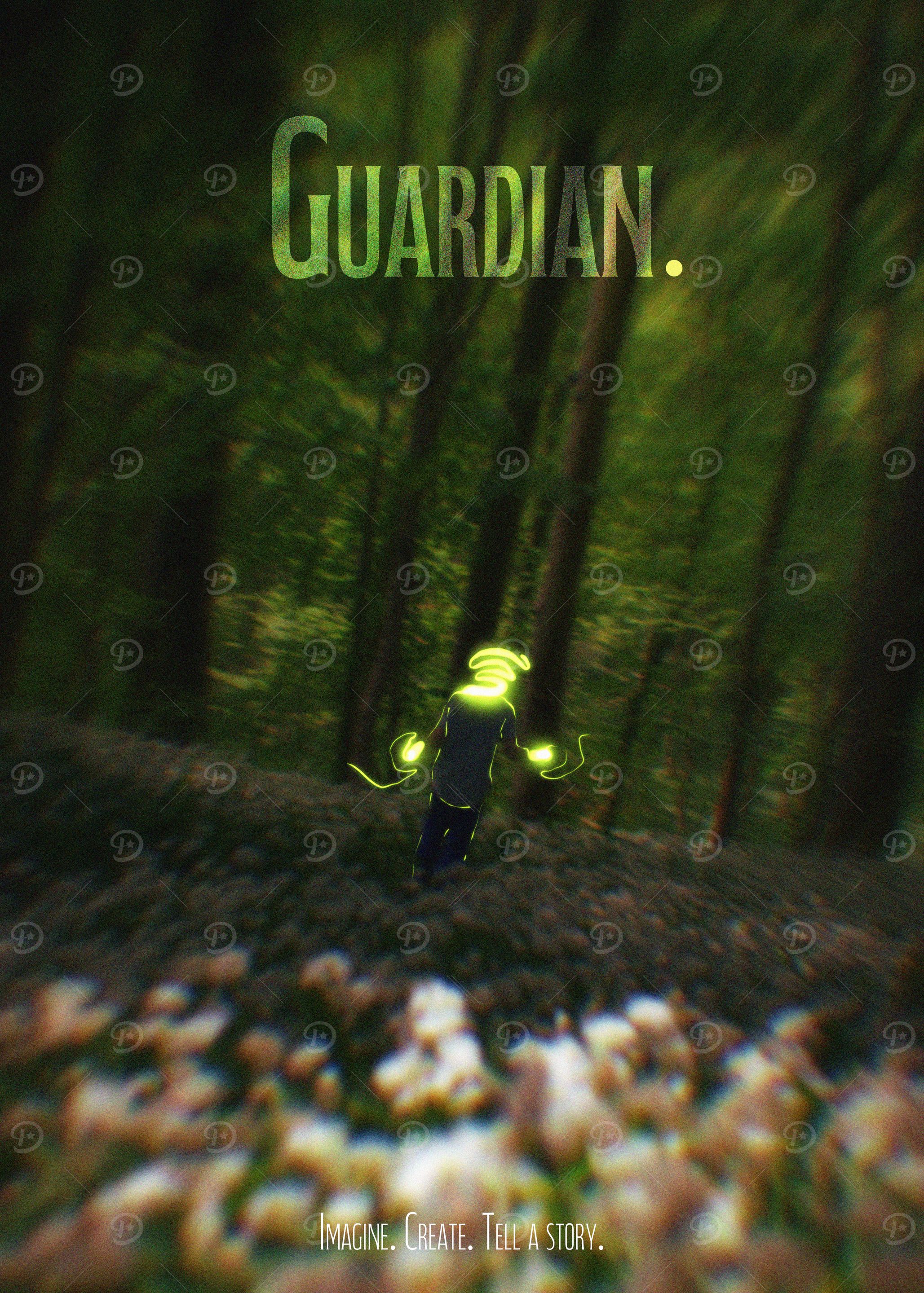 'Forest Guardian Poster' Poster, picture, metal print, paint by Yann Vr ...