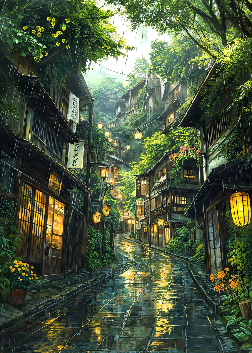 'The Hidden Alley' Poster, picture, metal print, paint by Pixaverse ...