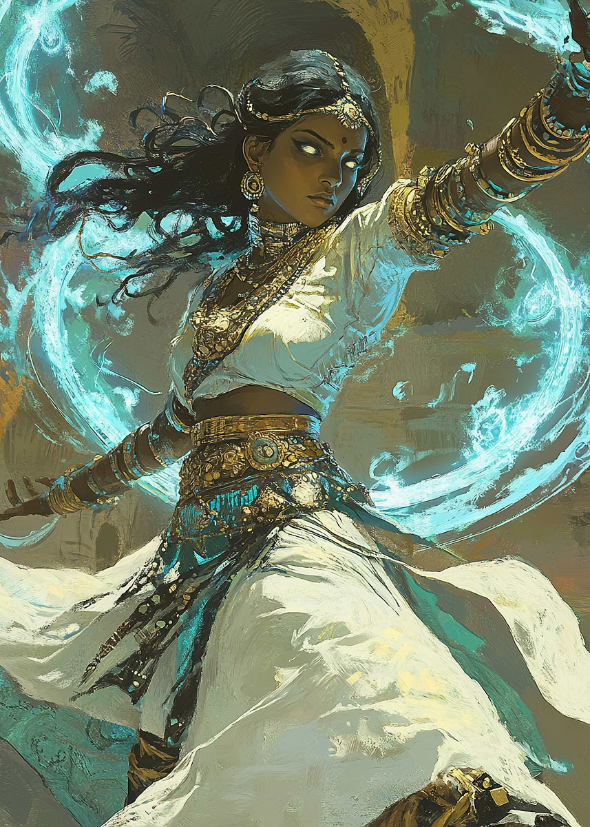 'Mystical Warrior Woman, Divine Healer' Poster, picture, metal print ...