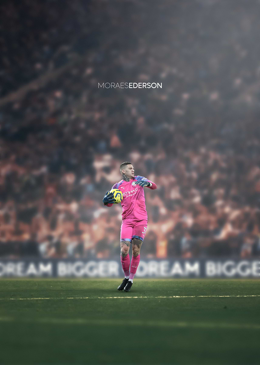 'Ederson' Poster, picture, metal print, paint by Premio10 | Displate